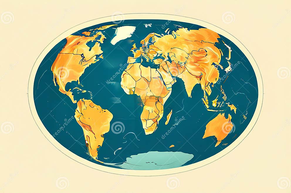 Global Wind Patterns Animated Map Showing Prevailing Wind Direct Stock ...