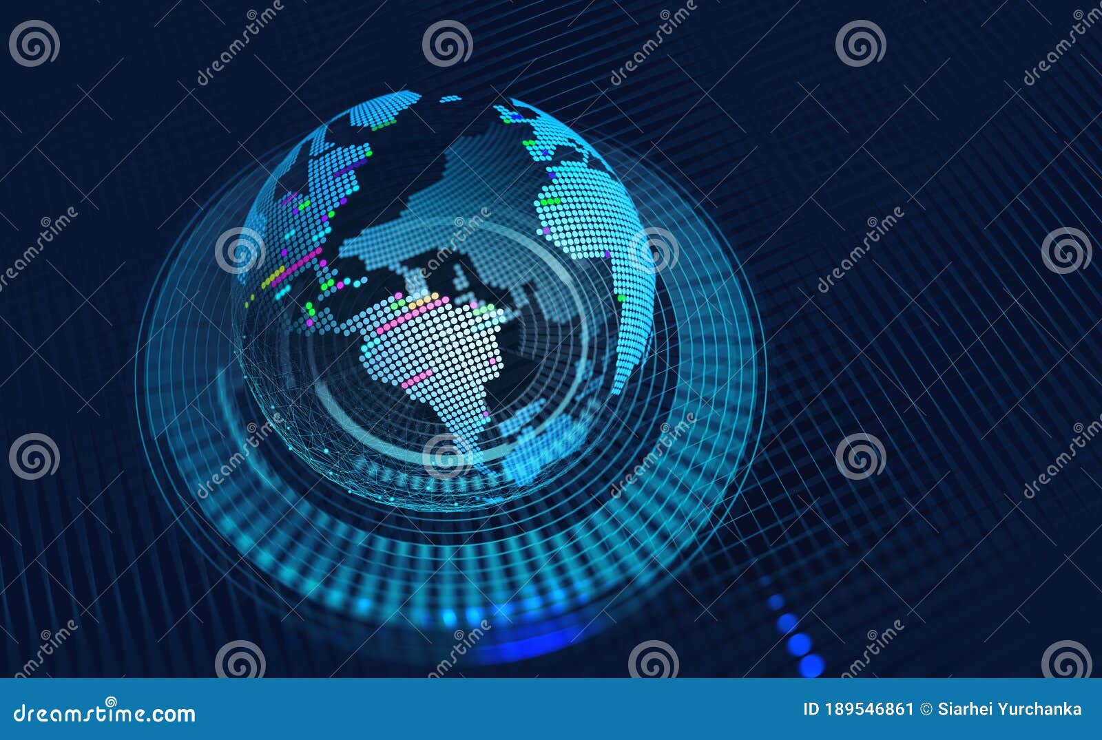 Global Wi-fi 5G IOT Wireless Internet Technology Concept. Robotic Arm ...