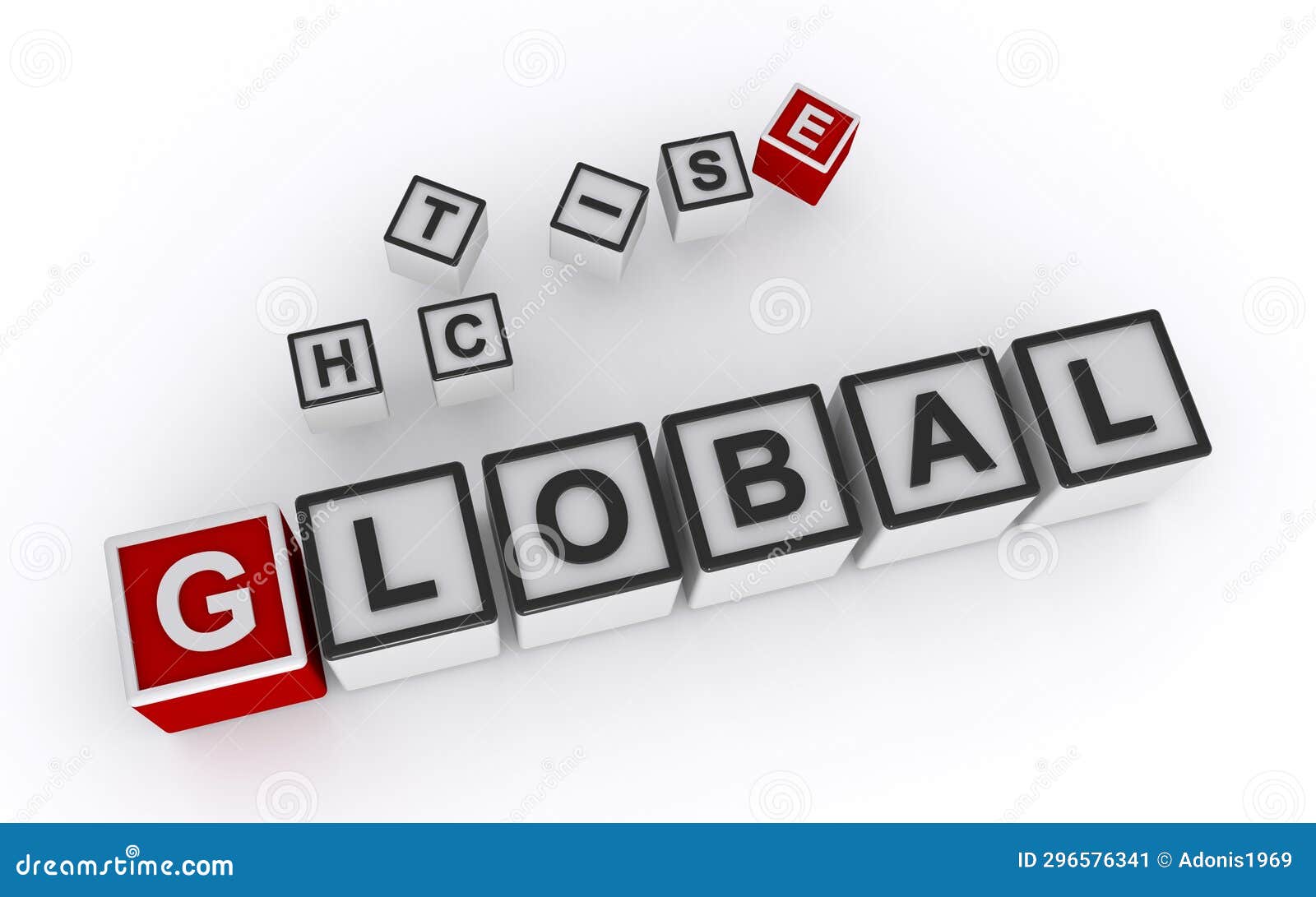 Global word block on white stock image. Image of innovation - 296576341