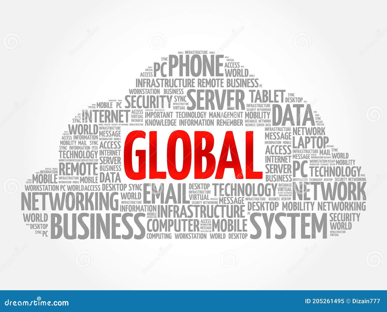 Global word cloud stock illustration. Illustration of collage - 205261495