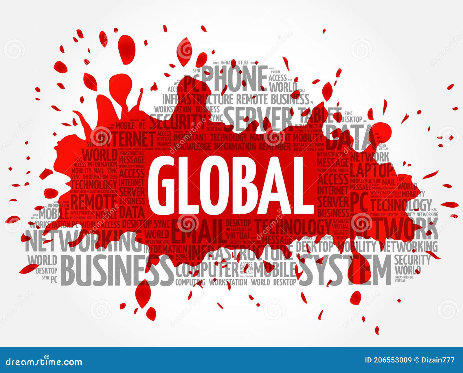 Global word cloud stock illustration. Illustration of inspiration ...