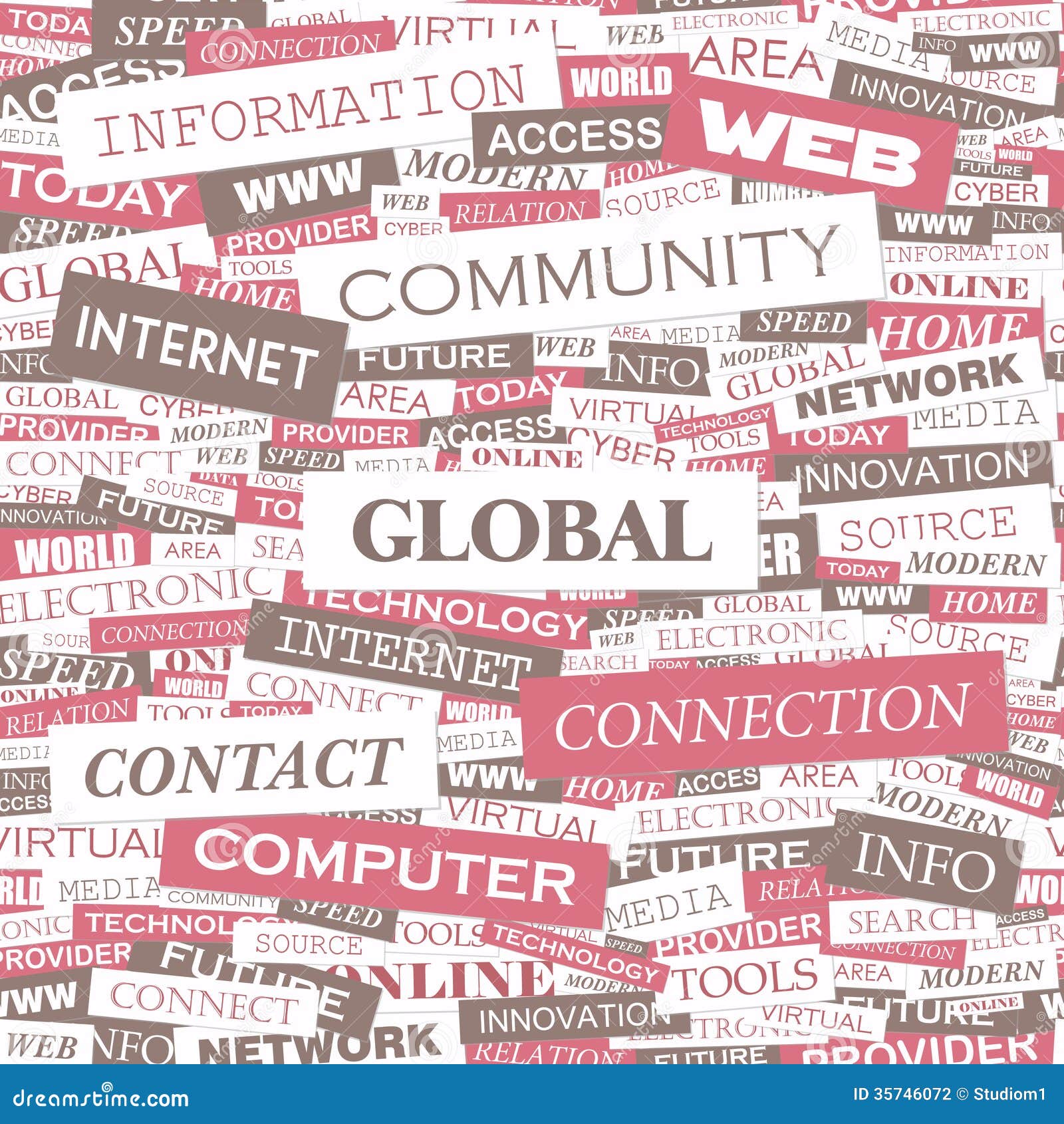 GLOBAL stock vector. Illustration of package, connection - 35746072