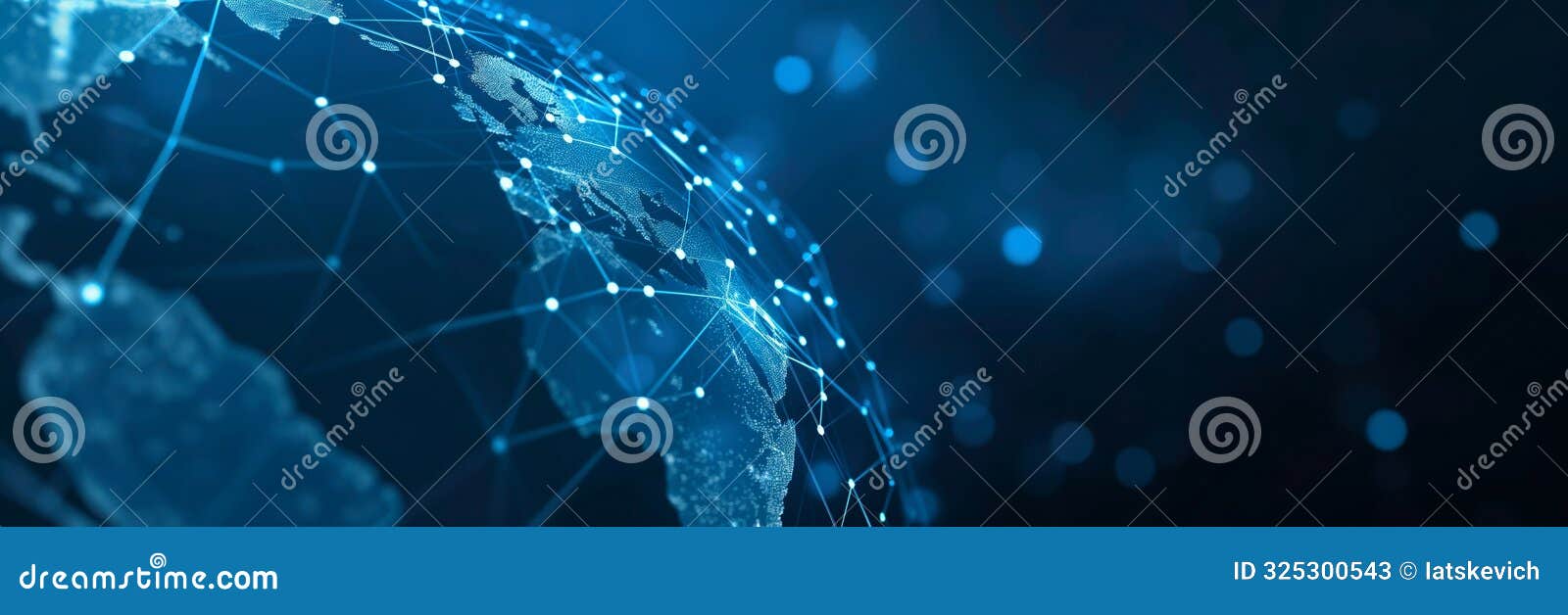 Global World Connection Network. Communication Technology Stock ...