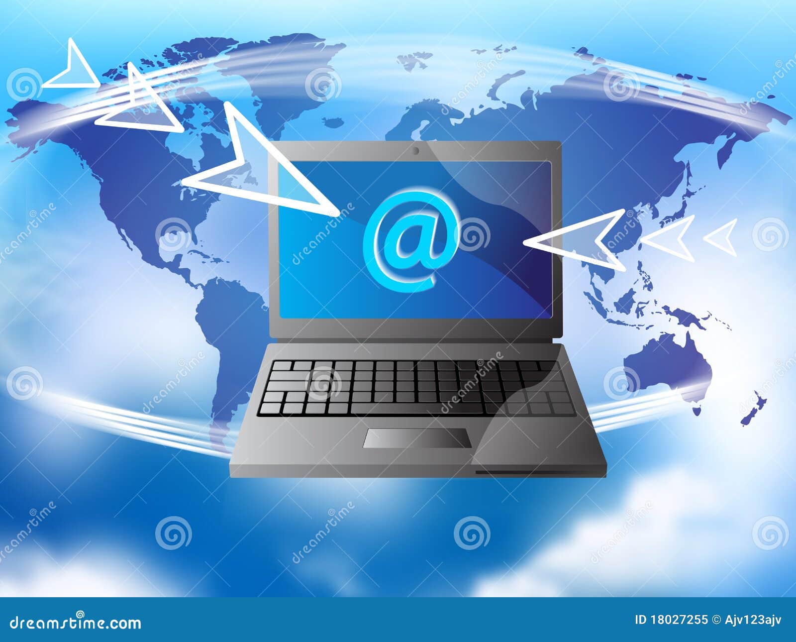 Global world email stock illustration. Illustration of button - 18027255