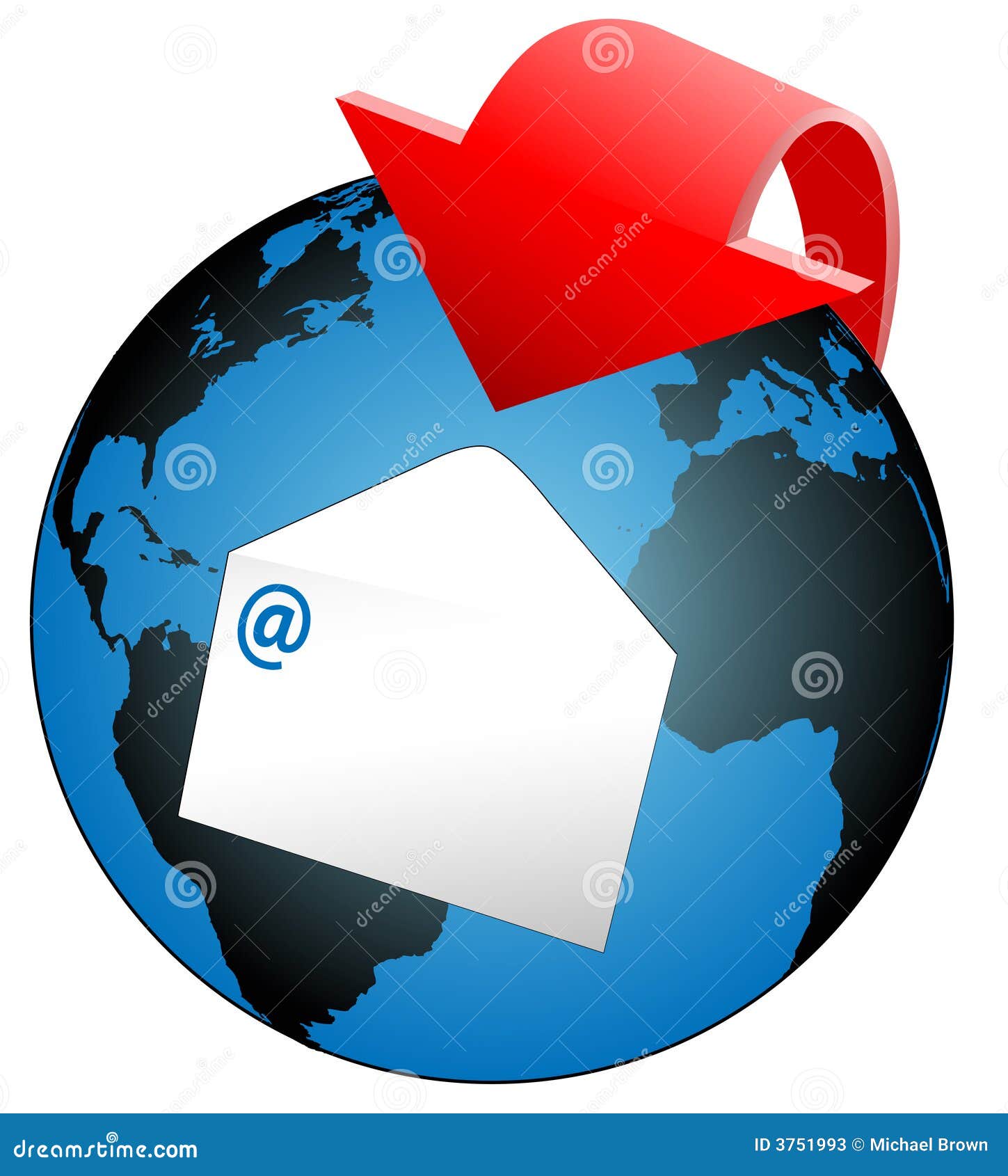Global World Email Arrow Stock Illustrations – 1,158 Global World Email ...