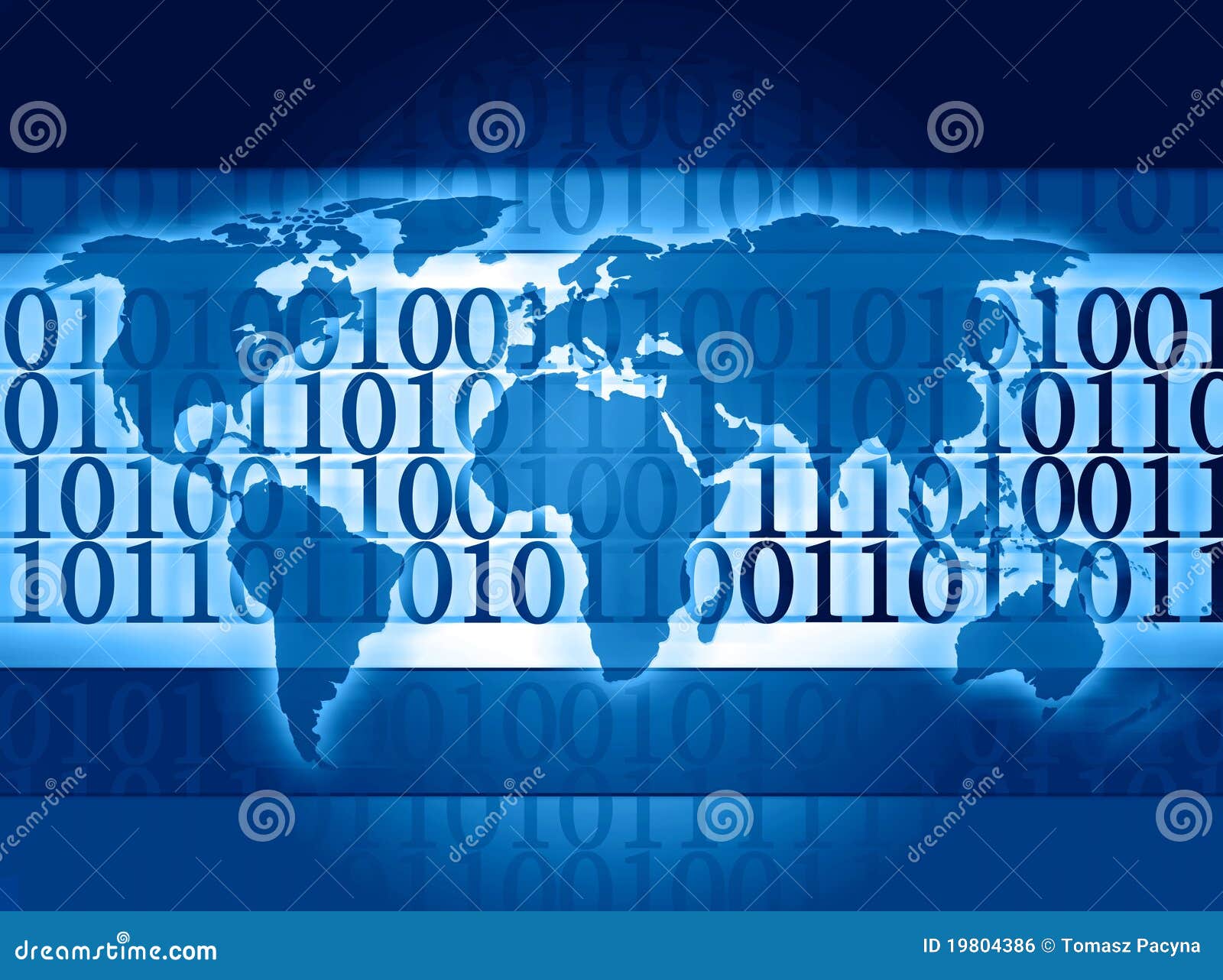 Global world information stock illustration. Illustration of binaries ...
