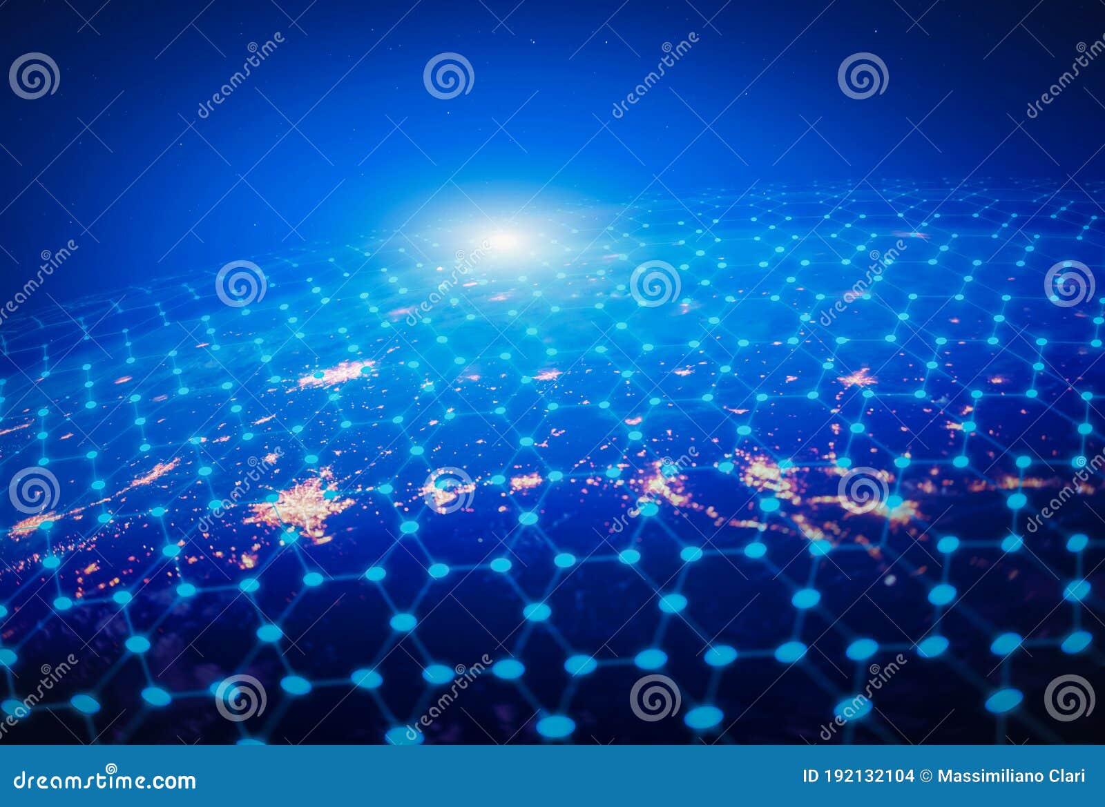 Global World Network Communication Technology for Internet. Elements of ...