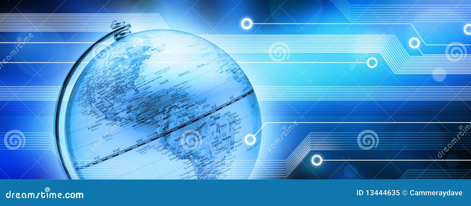 Global World Technology Background Stock Illustration - Illustration of ...