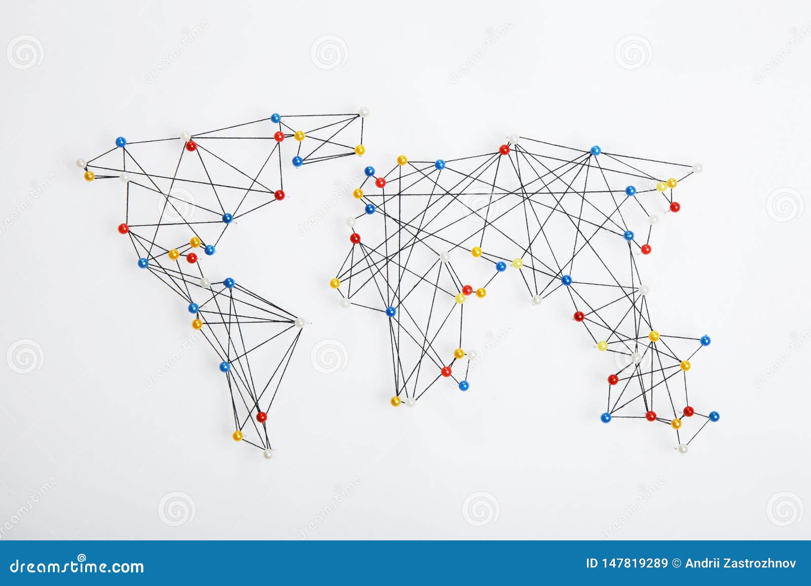 Global World Trade Network. White Background Stock Image - Image of ...