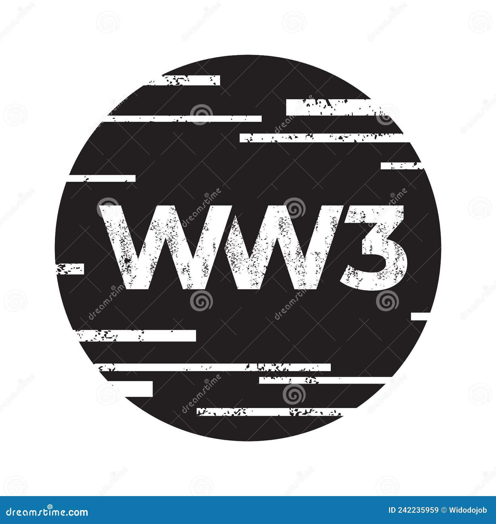 Global WW3 design vector stock vector. Illustration of logo - 242235959