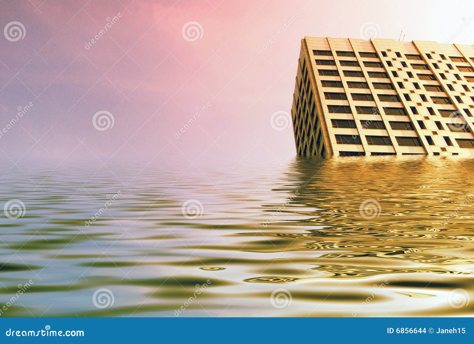 Globale overstroming stock illustratie. Illustration of wolk - 6856644