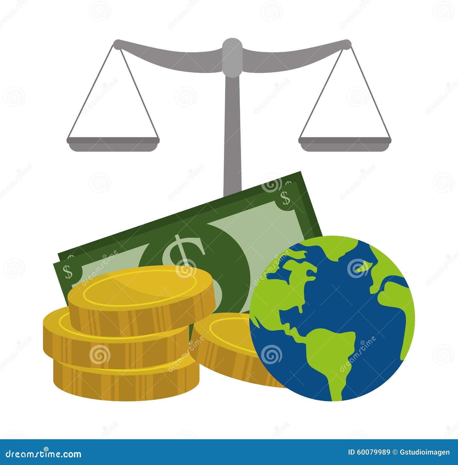 Globale Wirtschaftlichkeit vektor abbildung. Illustration von handel ...