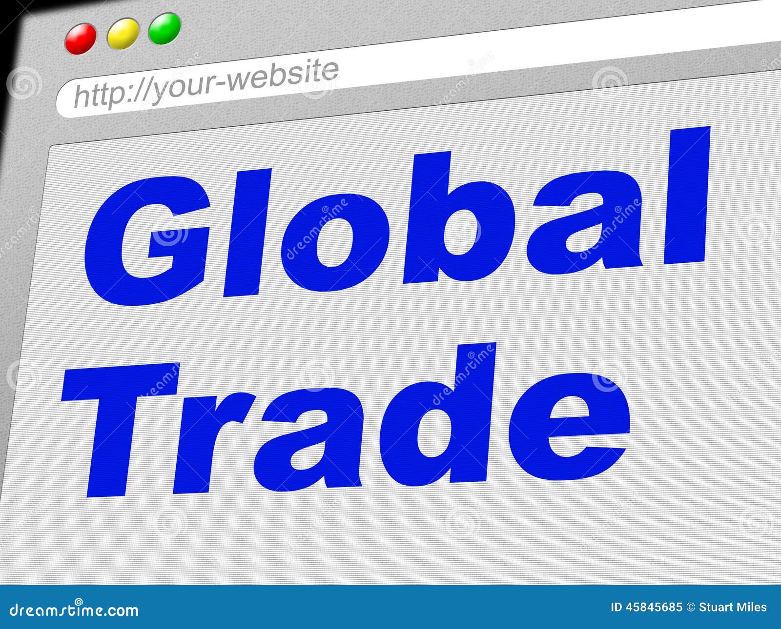 Globaler Messen-Handel Globalisieren Und E-Commerce Stock Abbildung ...