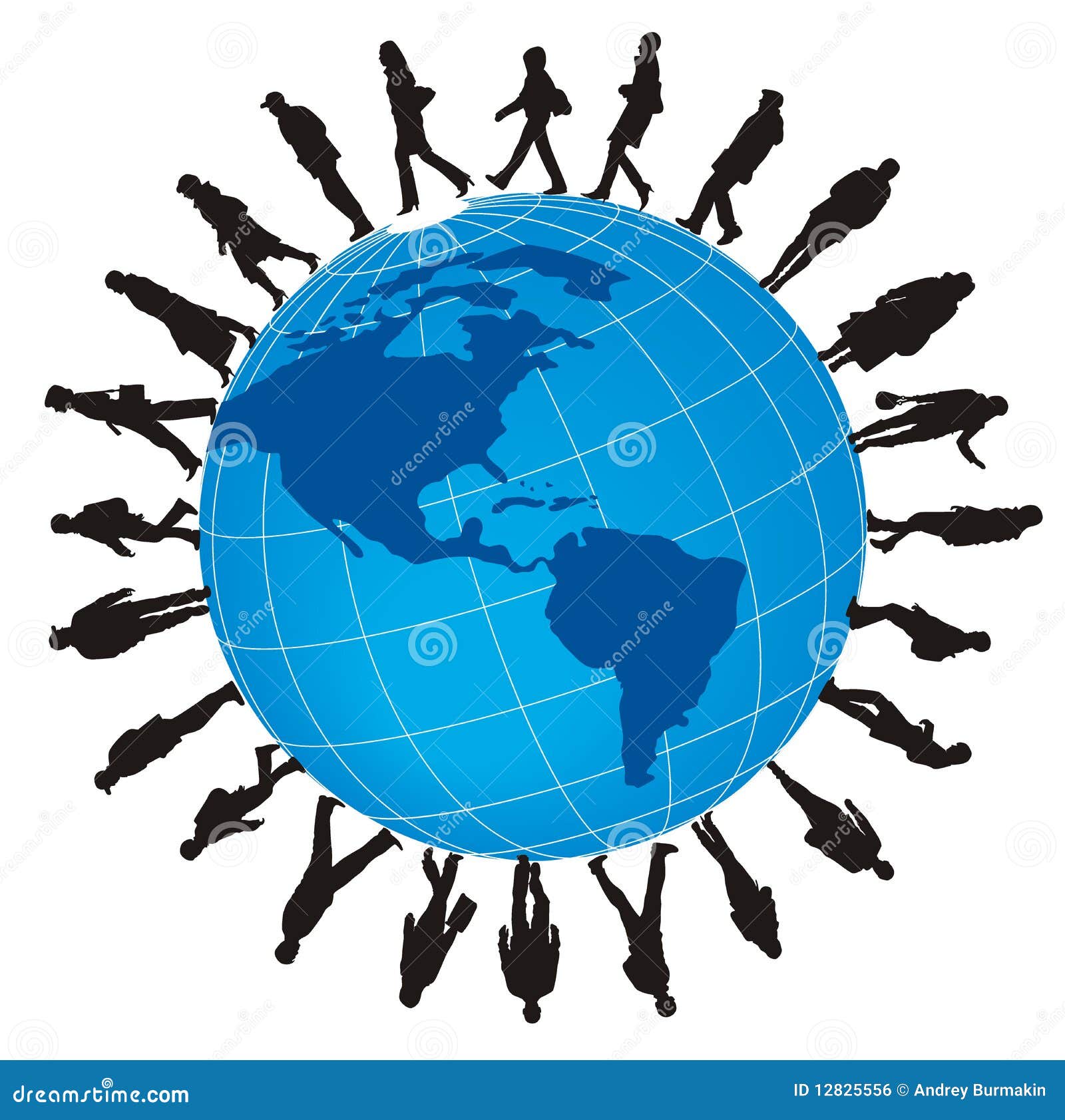 Globalisation illustration stock. Illustration du cordon - 12825556