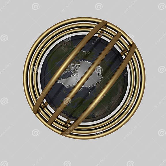 Globalization - 3D stock illustration. Illustration of digital - 12252271