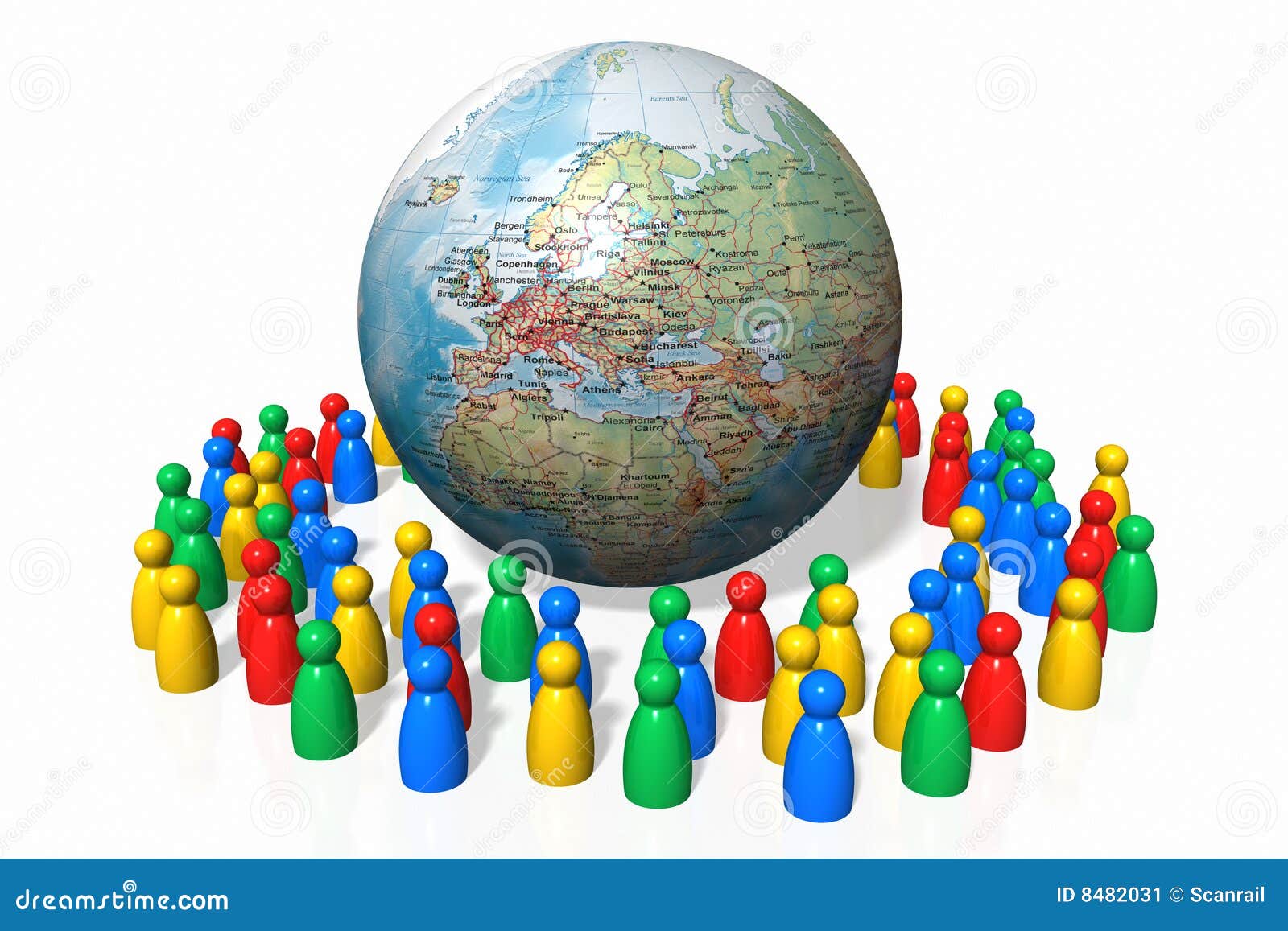 Globalization stock illustration. Illustration of circle - 8482031