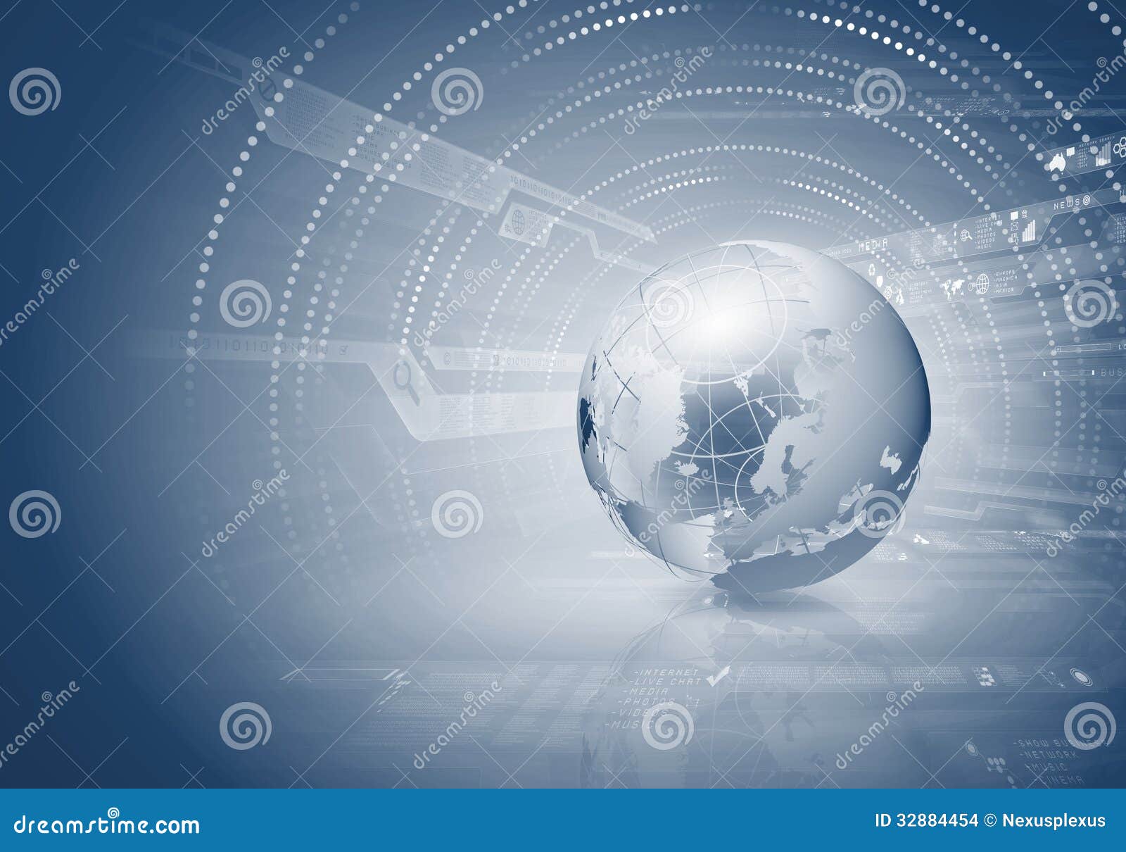 Globalization concept stock photo. Image of modern, electronic - 32884454