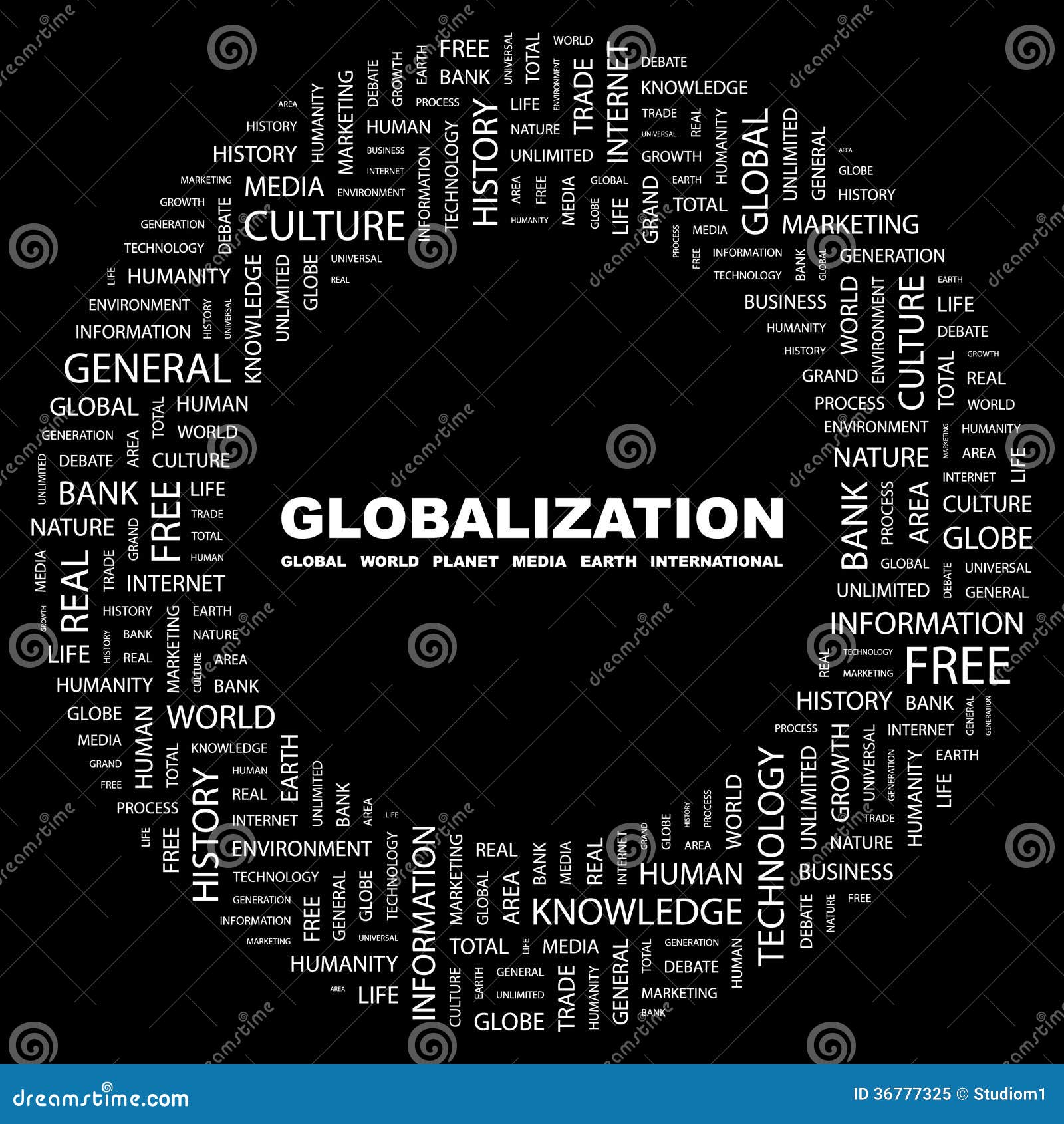 GLOBALIZATION. Royalty Free Stock Photo - Image: 36777325