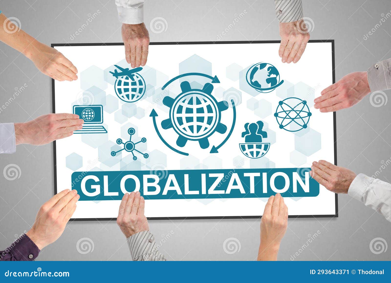 Globalization Concept on a Whiteboard Stock Image - Image of ...