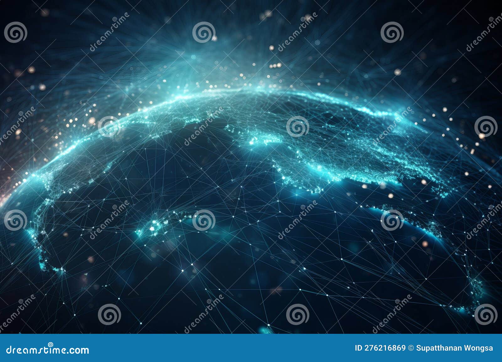 Globalization in Digital Information Network from Generative Ai Stock ...
