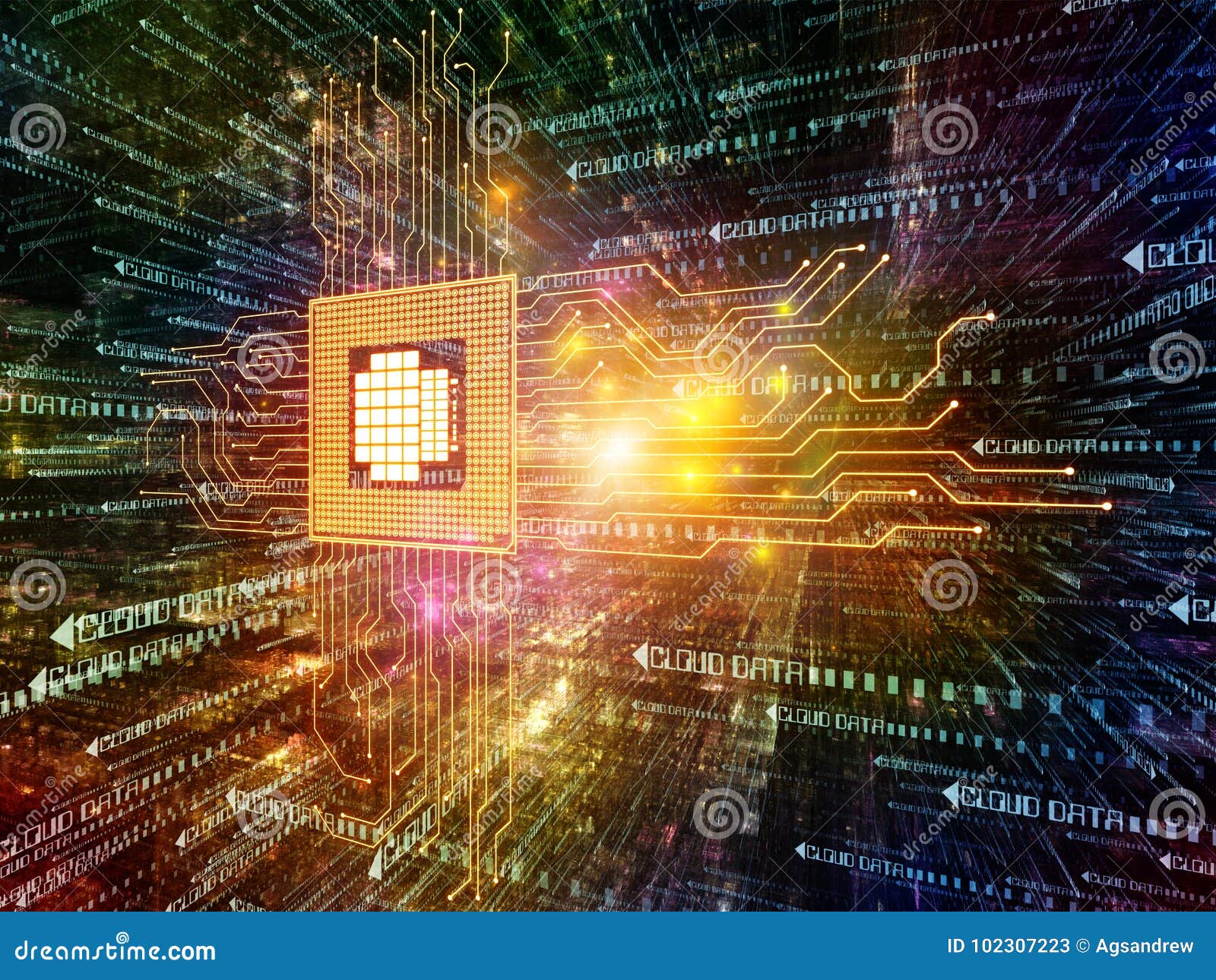 Globalization of Digital World Stock Illustration - Illustration of ...