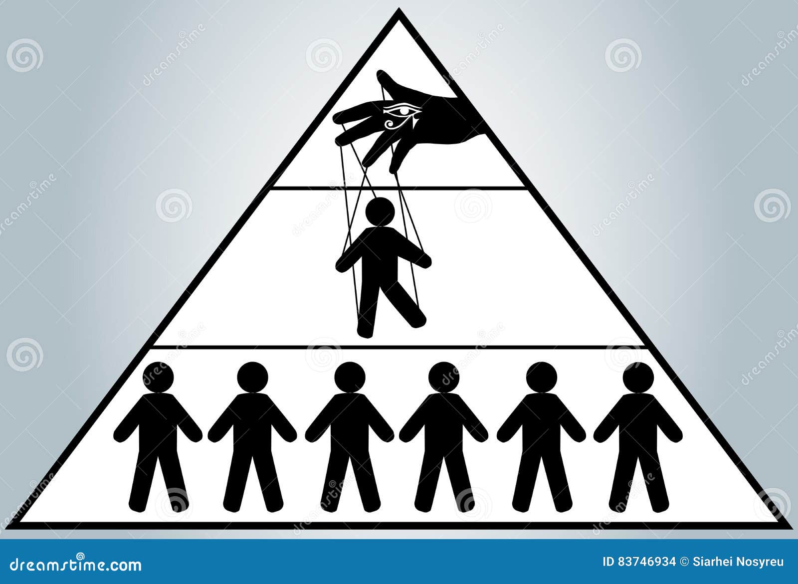 Hidden People Management. Puppet In The Hands Of The Manager. The Crowd ...