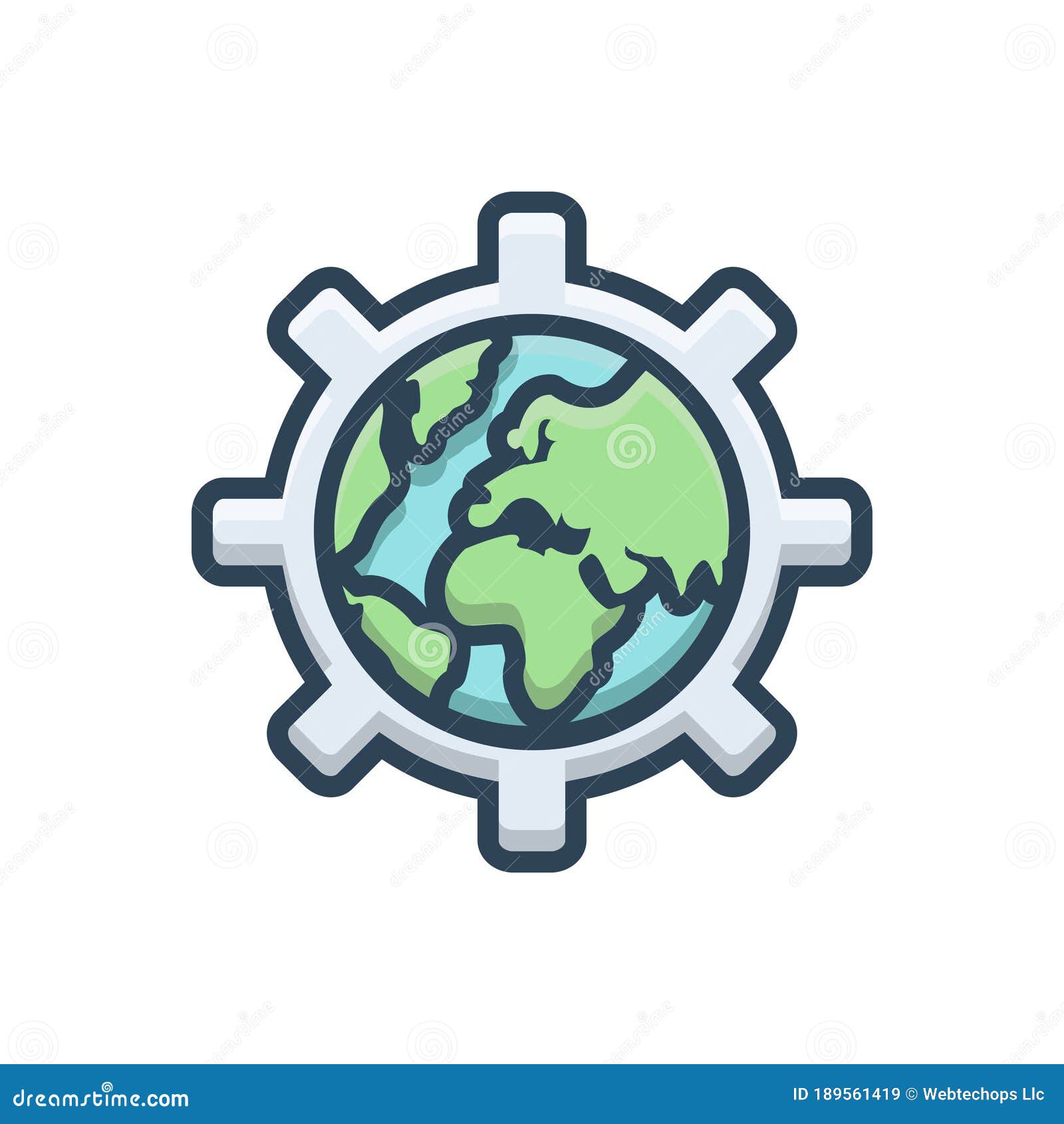 Color Illustration Icon for Globalization, International and ...