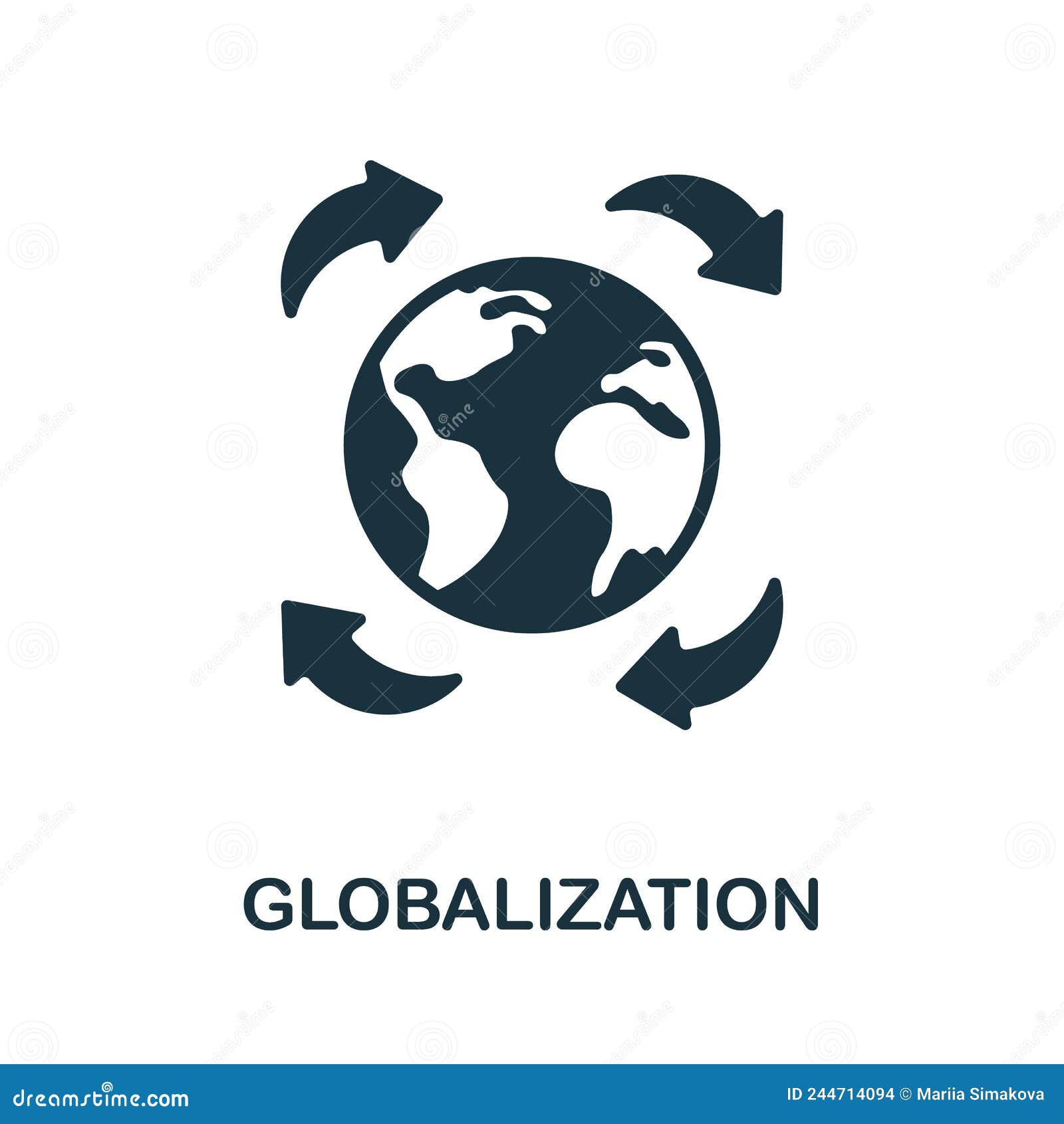 Globalization Icon. Simple Element From Digital Disruption Collection ...