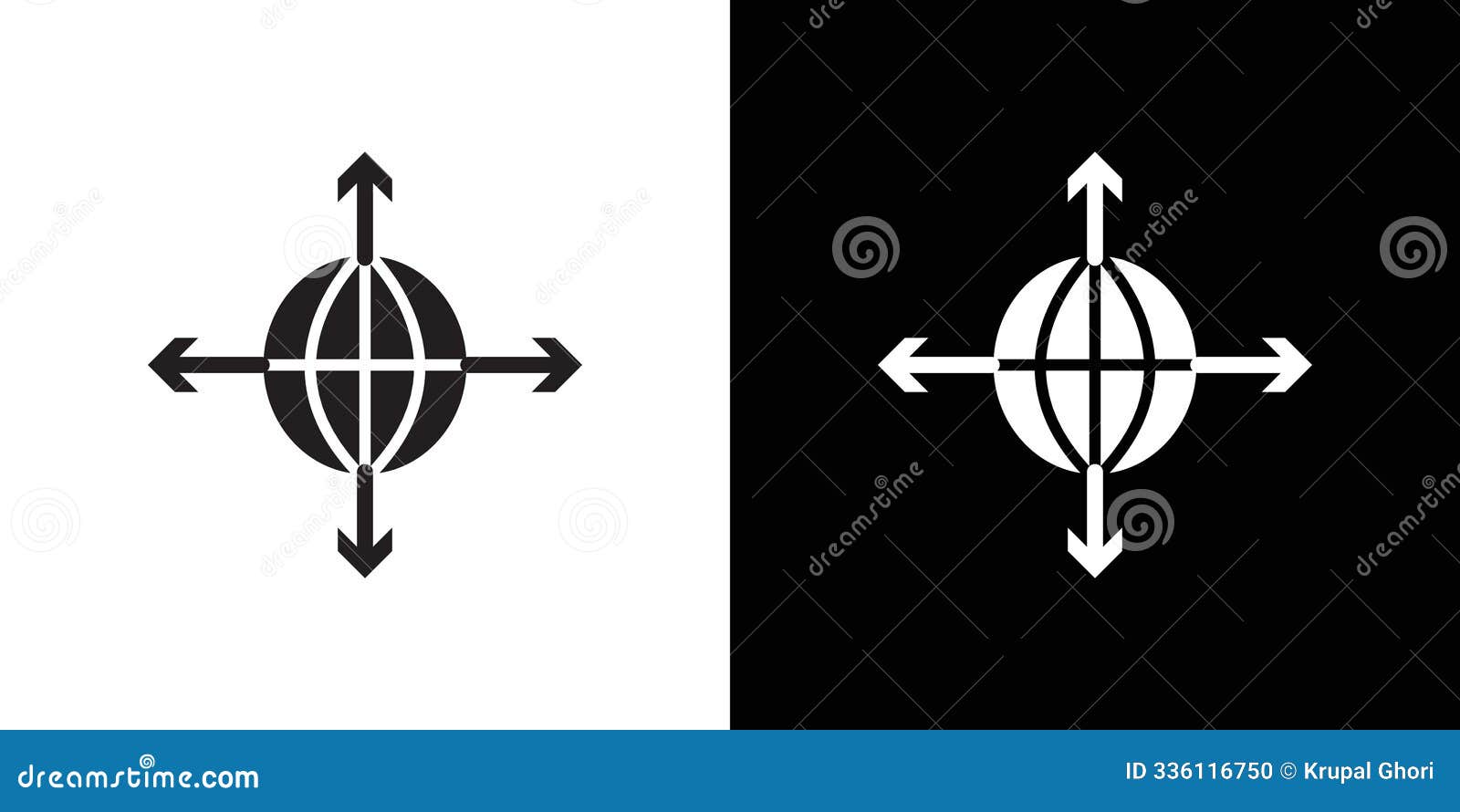 Globalization Icon Vector Flat Thin Line Illustration Stock Vector ...