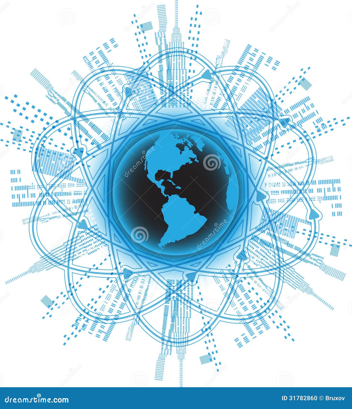 Globalization stock vector. Illustration of communication - 31782860