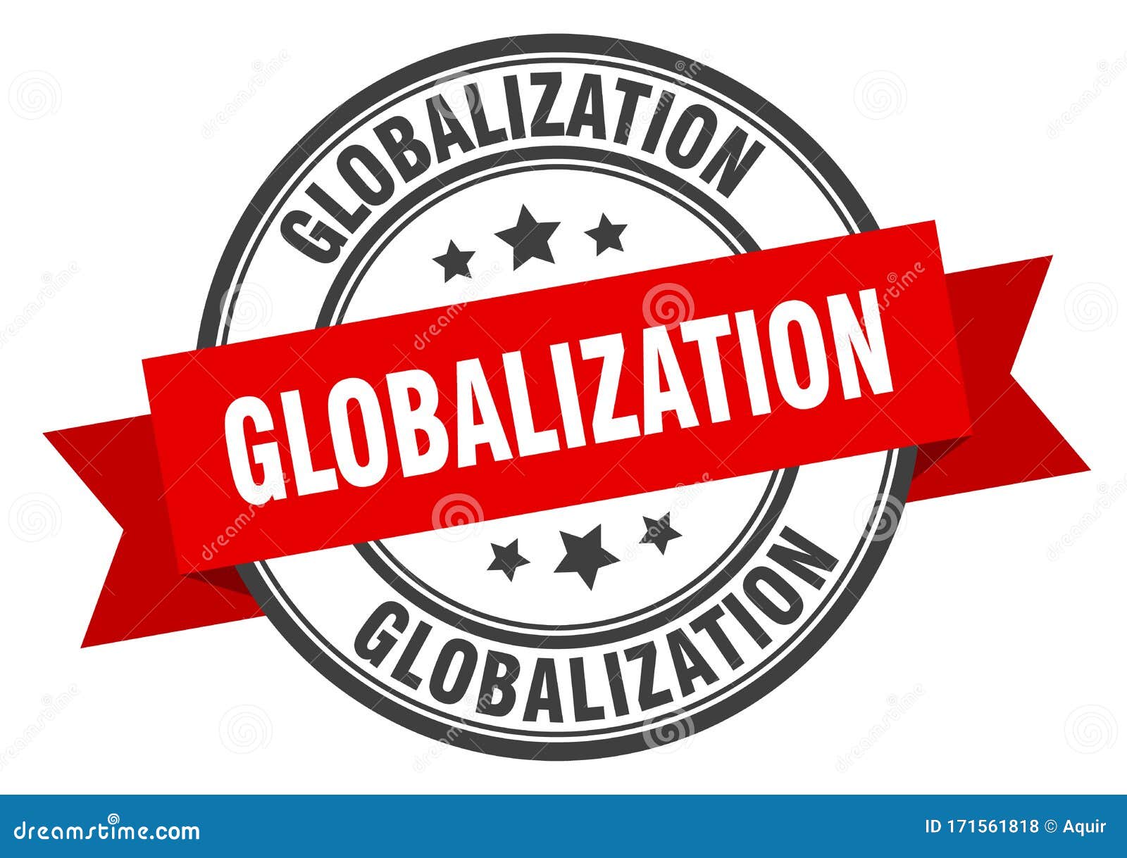 Globalization Label. Globalization Round Band Sign Stock Vector ...