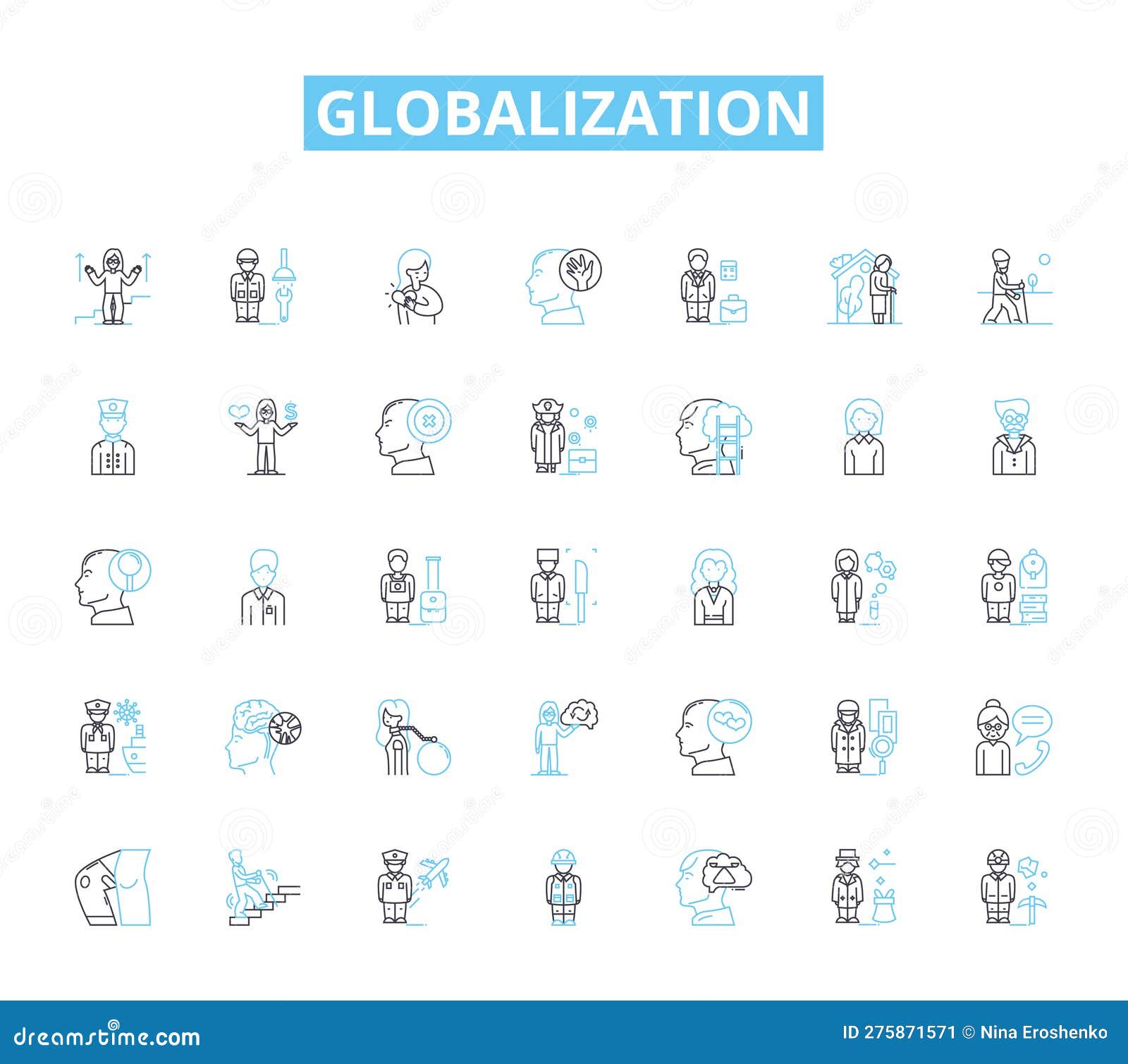 Homogenization Line Icons Collection. Consistency, Uniformity ...