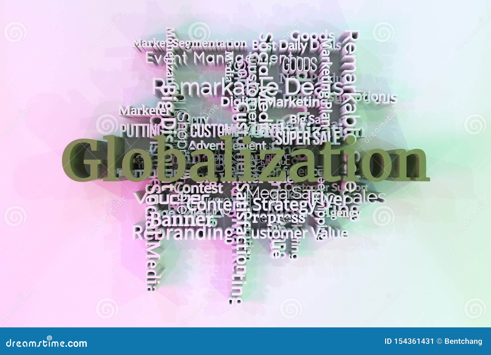 Globalization, Marketing Keyword Words Cloud. for Web Page, Graphic ...
