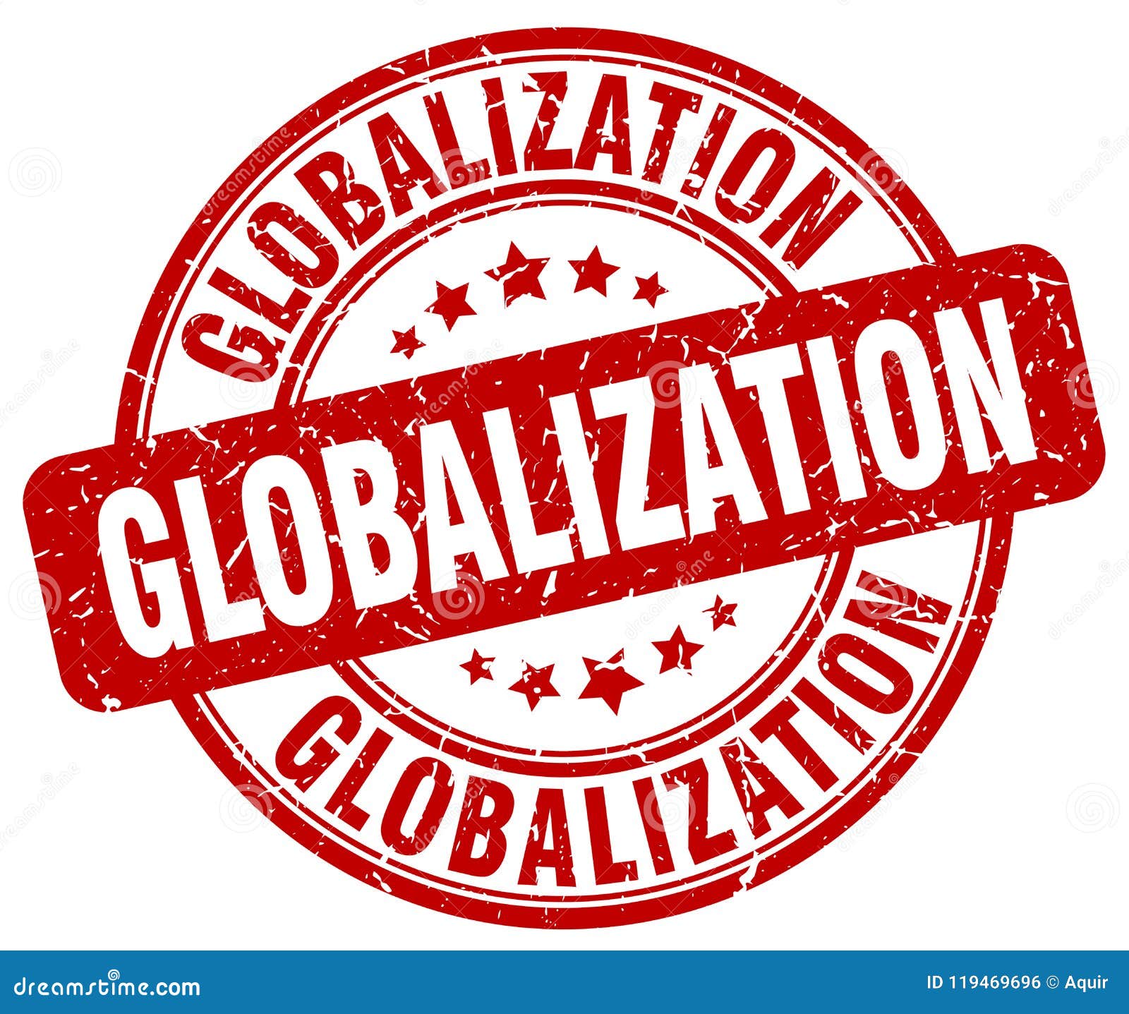 Globalization red stamp stock vector. Illustration of background ...