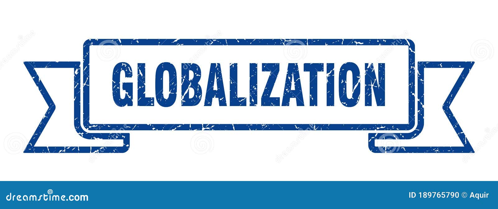 Globalization Ribbon. Globalization Grunge Band Sign Stock Vector ...