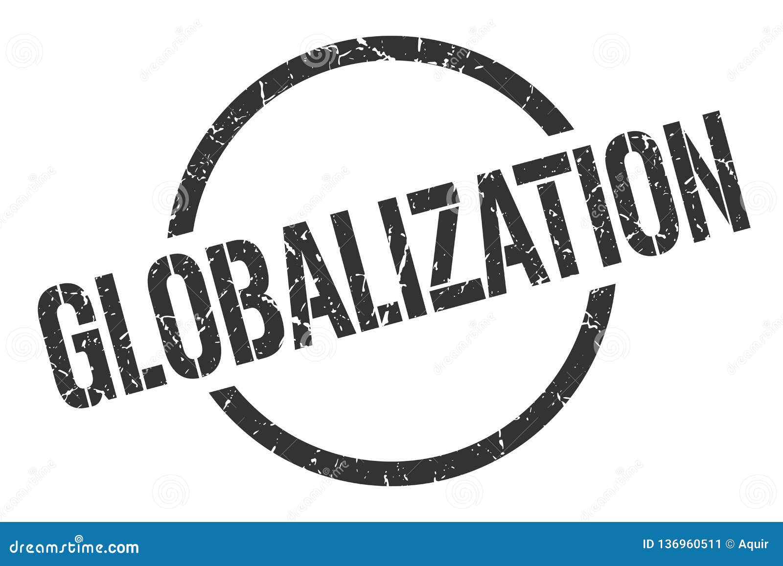 Globalization stamp stock vector. Illustration of stamp - 136960511