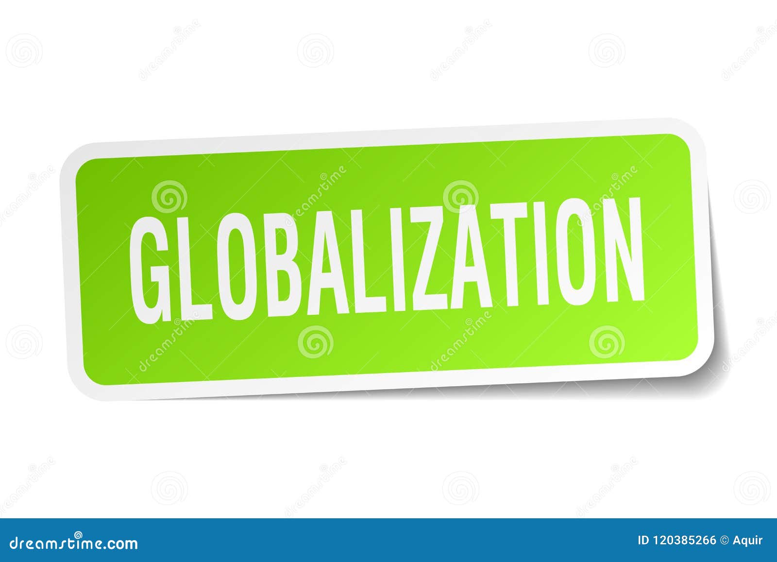 Globalization sticker stock vector. Illustration of label - 120385266
