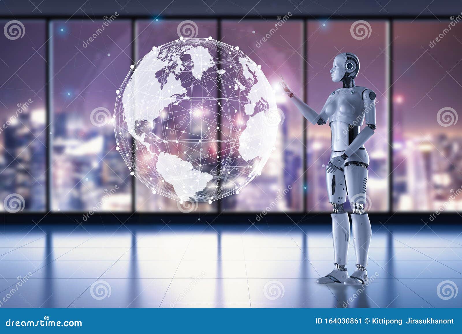 Globalization Technology Concept Stock Illustration - Illustration of ...