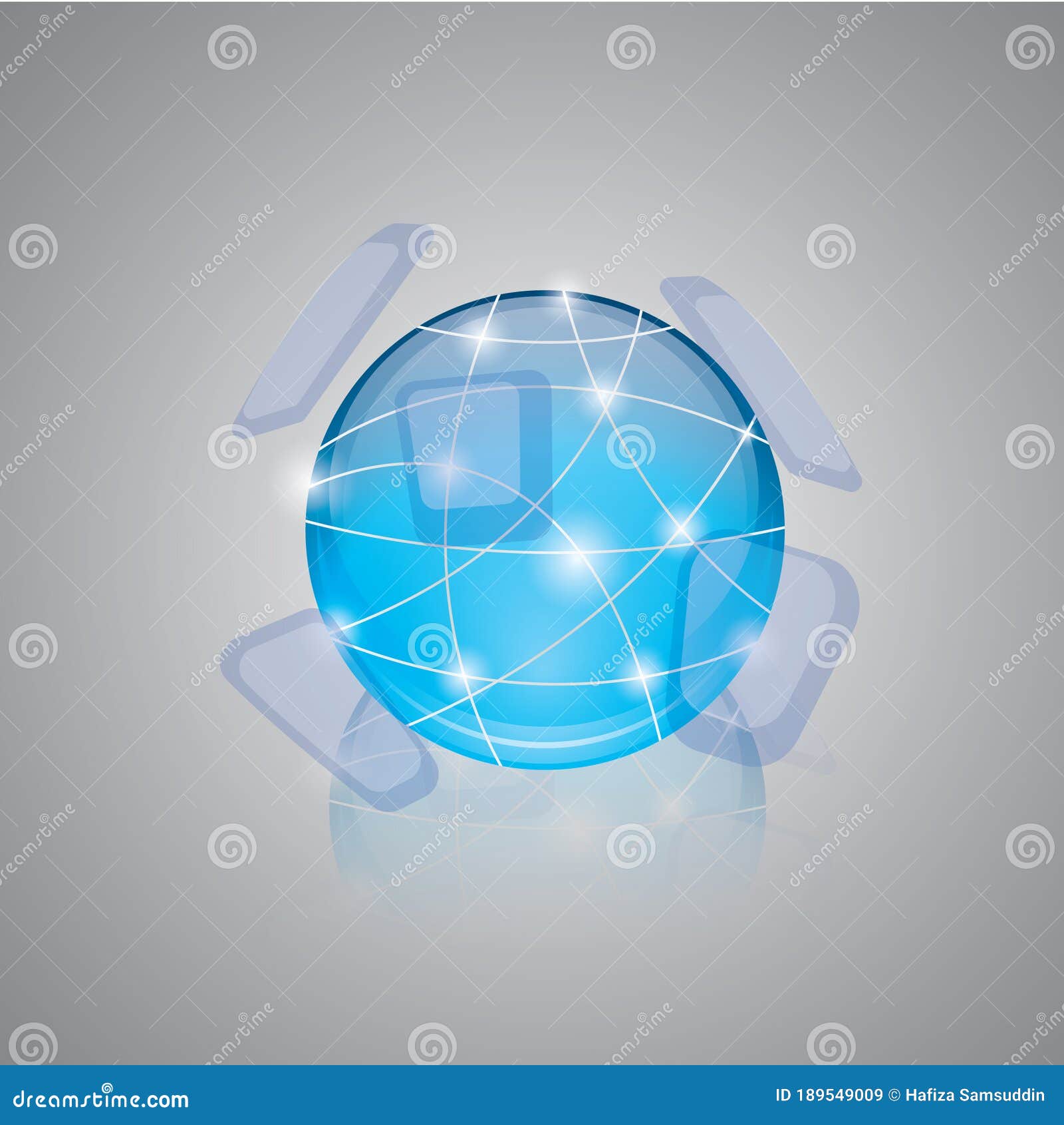 Globalization. Vector Illustration Decorative Design Stock Vector ...