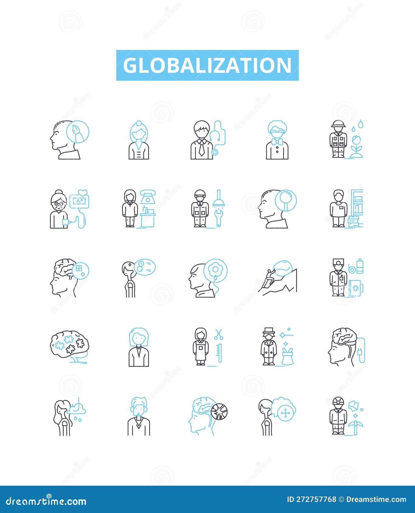 Homogenization Line Icons Collection. Consistency, Uniformity ...