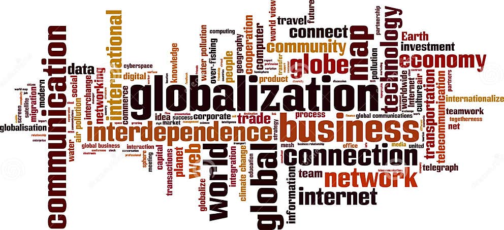 Globalization word cloud stock vector. Illustration of change - 182192593