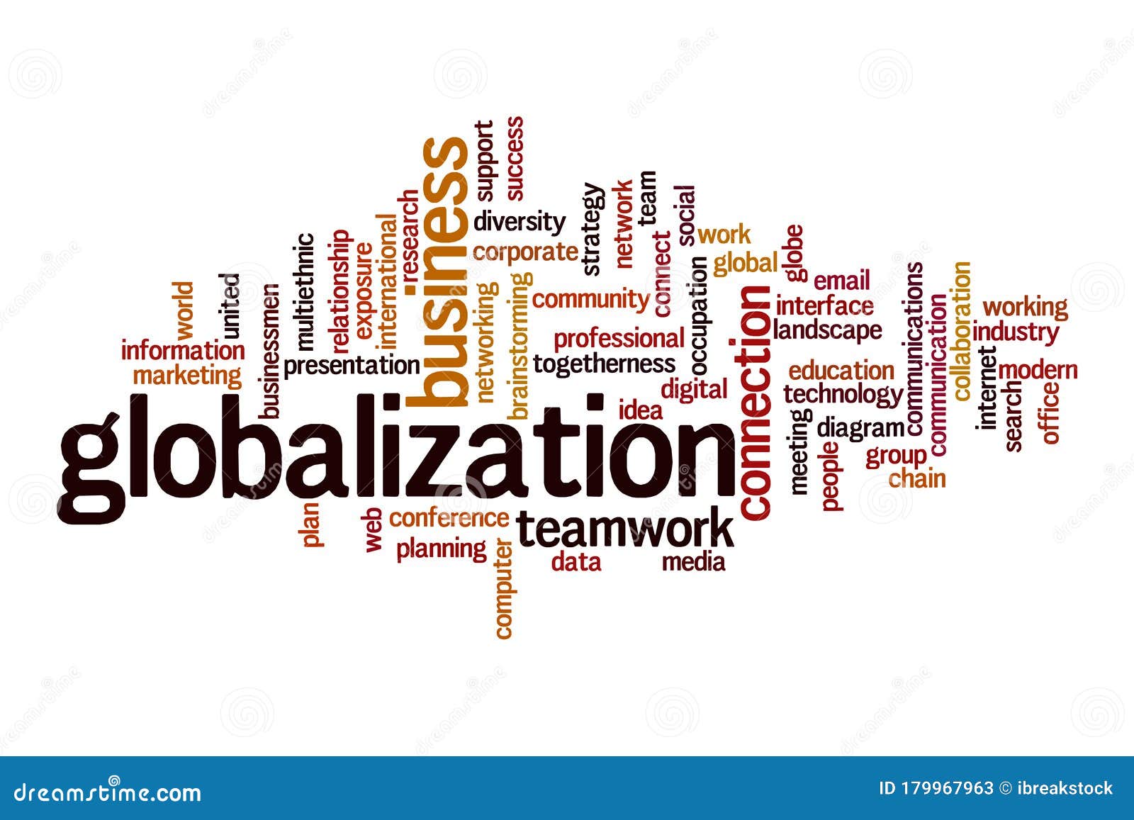 Globalization Word Cloud Concept Stock Illustration - Illustration of ...
