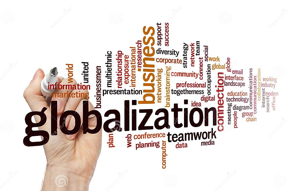 Globalization Word Cloud Concept Stock Illustration - Illustration of ...