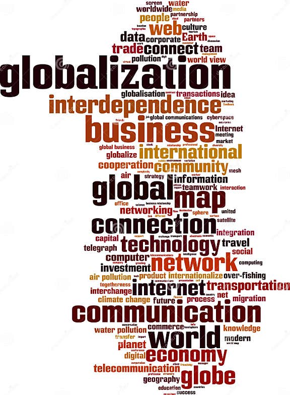 Globalization word cloud stock vector. Illustration of globalisation ...