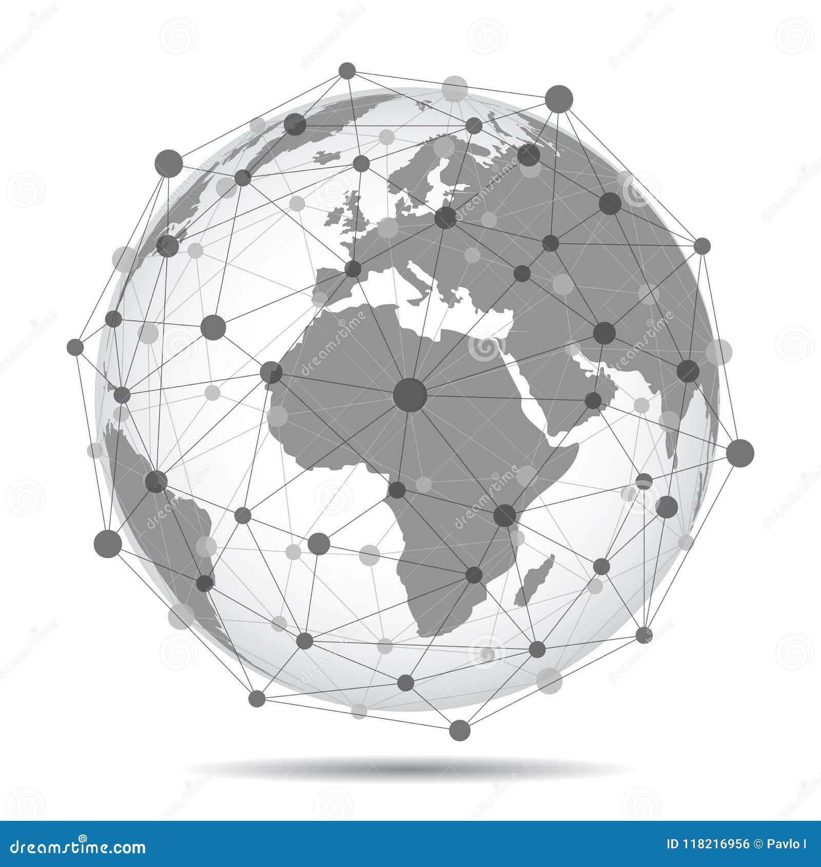 Globalization, World Communications - Vector Stock Illustration ...