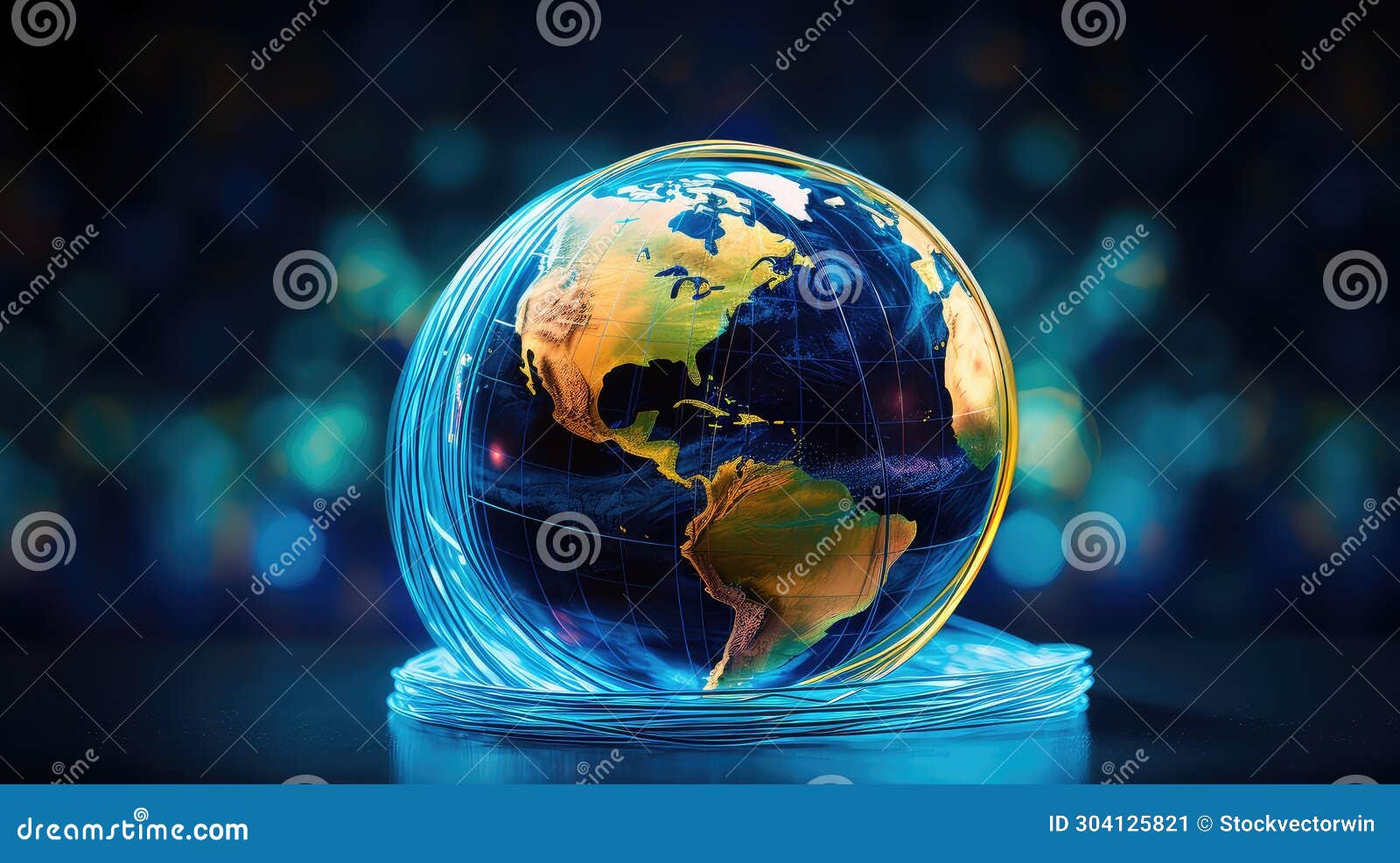 Globalization World Internet Background Stock Illustration ...