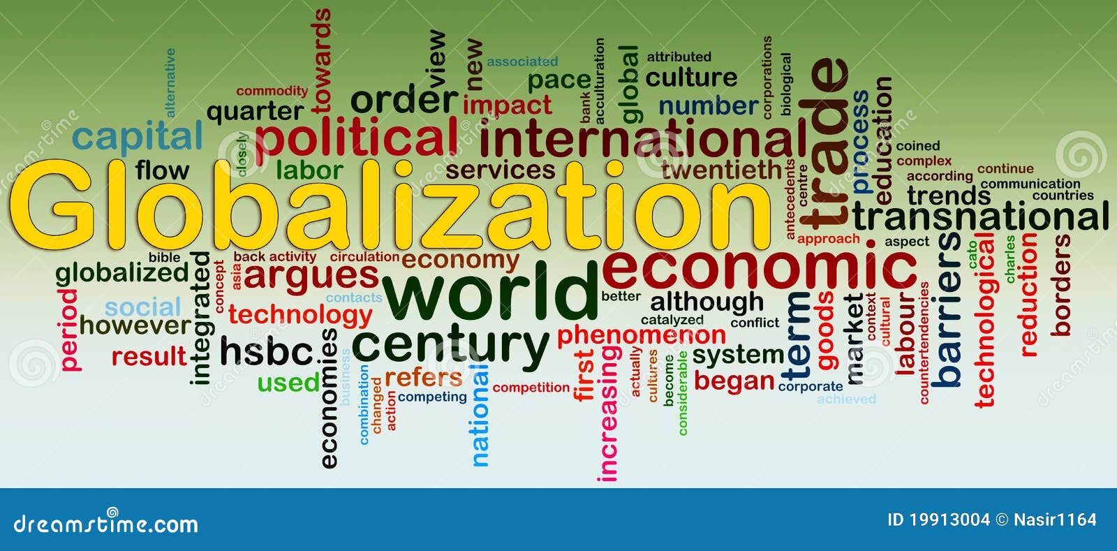 Globalizzazione Wordcloud illustrazione di stock. Illustrazione di ...