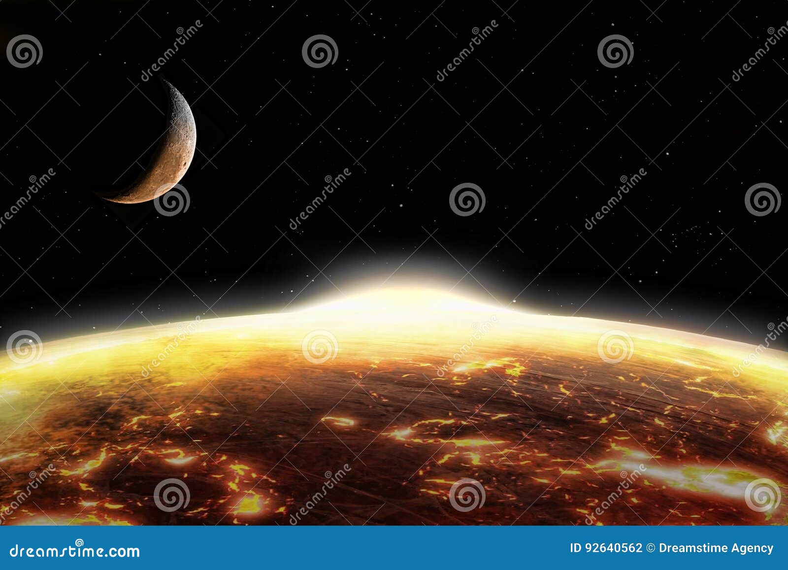 Globally warmed earth stock illustration. Illustration of future - 92640562