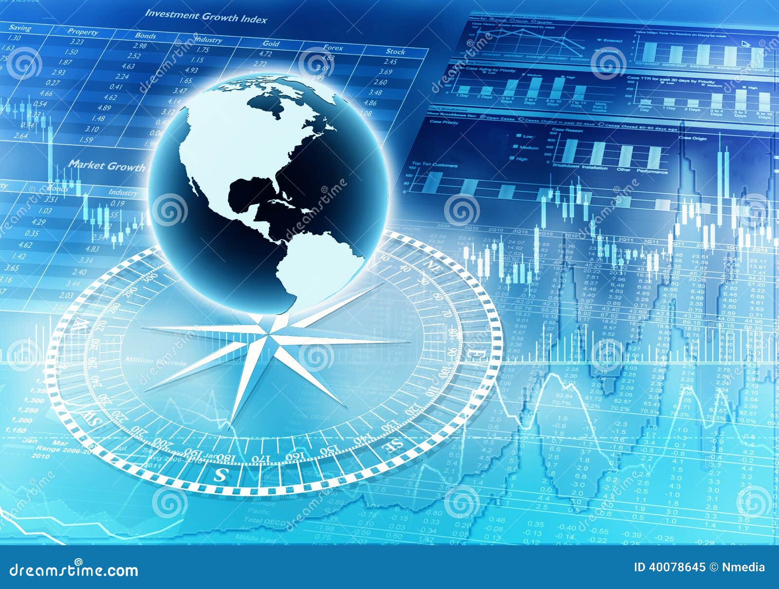 Globalt Finansiellt Begrepp Stock Illustrationer - Illustration av ...