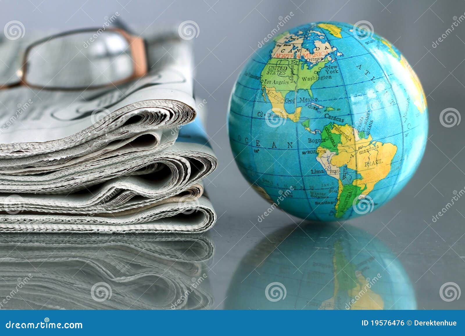 Globe No Table No People Stock Photo Stock Photo - Image of corporate ...